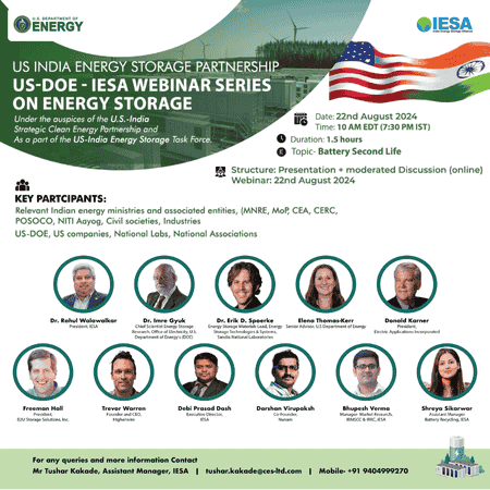 US DOE IESA Webinar Series